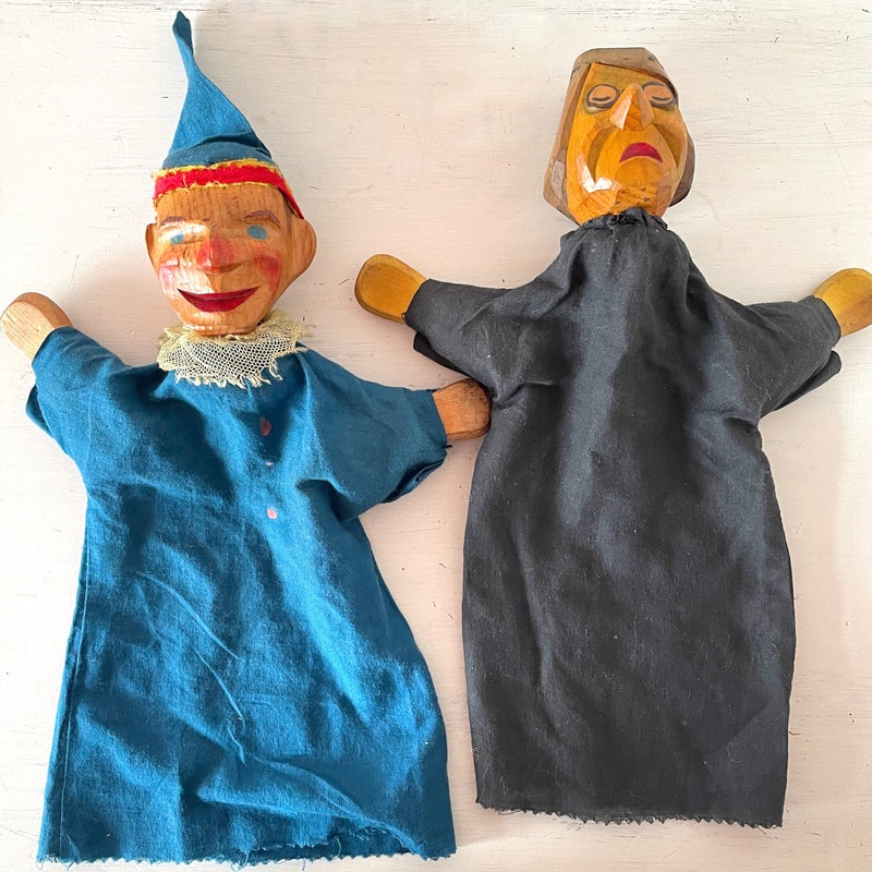Wooden Puppets - Etsy