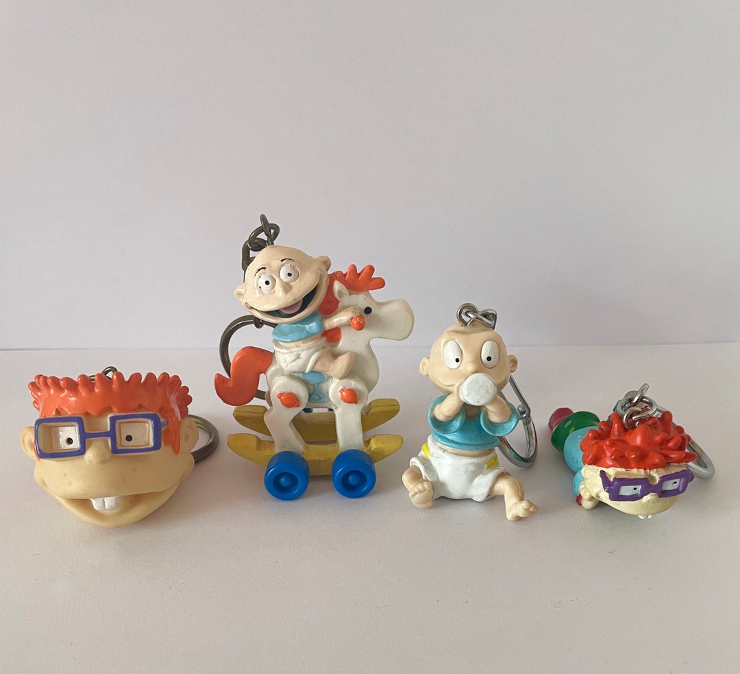 Vintage Rugrat Tommy Pickles and Chuckie Finster Keyrings, Keychains ...