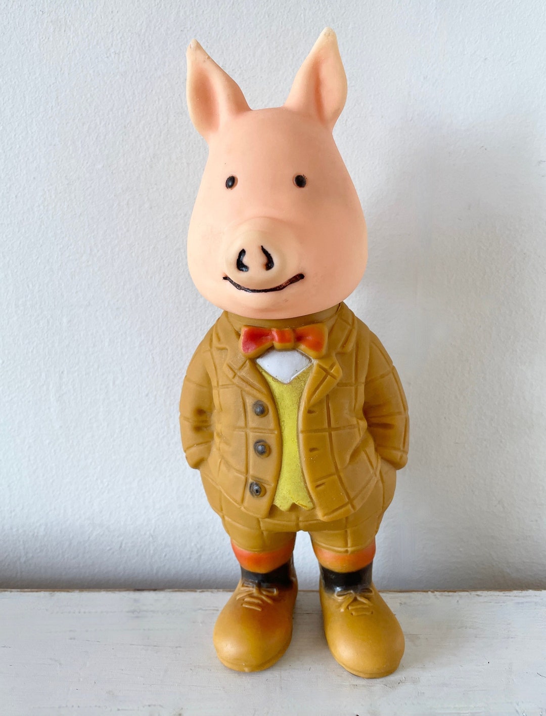 Vintage Rupert Bear Podgy Pig Rubber Squeaky Toy 1960s - Etsy