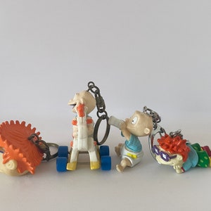 Vintage Rugrat Tommy Pickles and Chuckie Finster Keyrings, Keychains ...