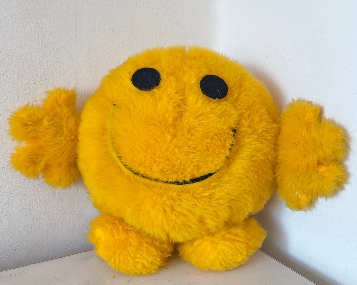 Vintage Chad Valley Roger Hargreaves Mr Happy Mr Men Plush Toy 1970s - Etsy
