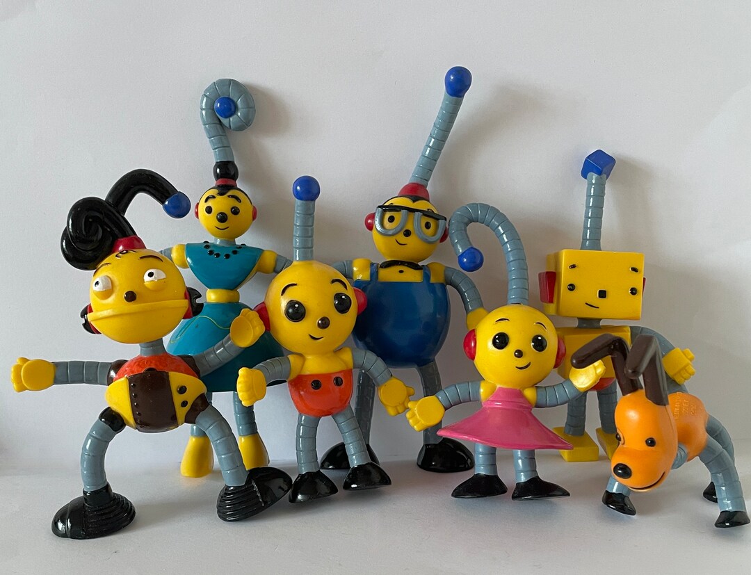 Vintage Rolie Polie Olie Complete Set of Little Robot Figures Disney ...