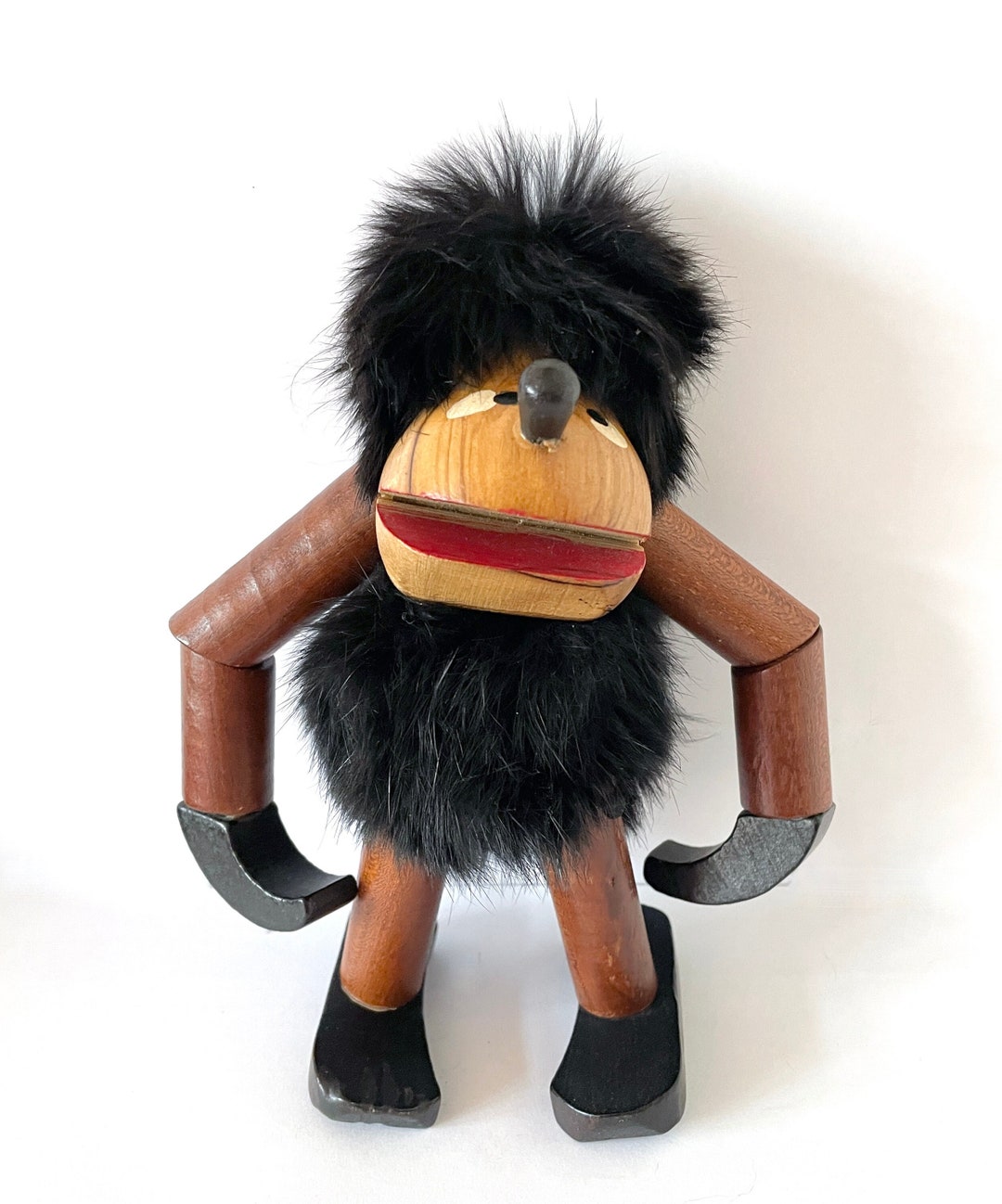 Vintage Hanging Teak Monkey, Gorilla, Ape, Gonk, Troll 1960s - Etsy