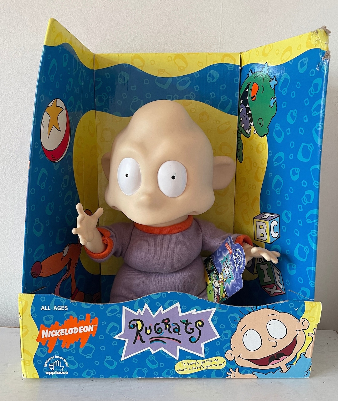 Vintage Applause Nickelodeon Dil Pickles Rugrat Doll 1998. in Original ...