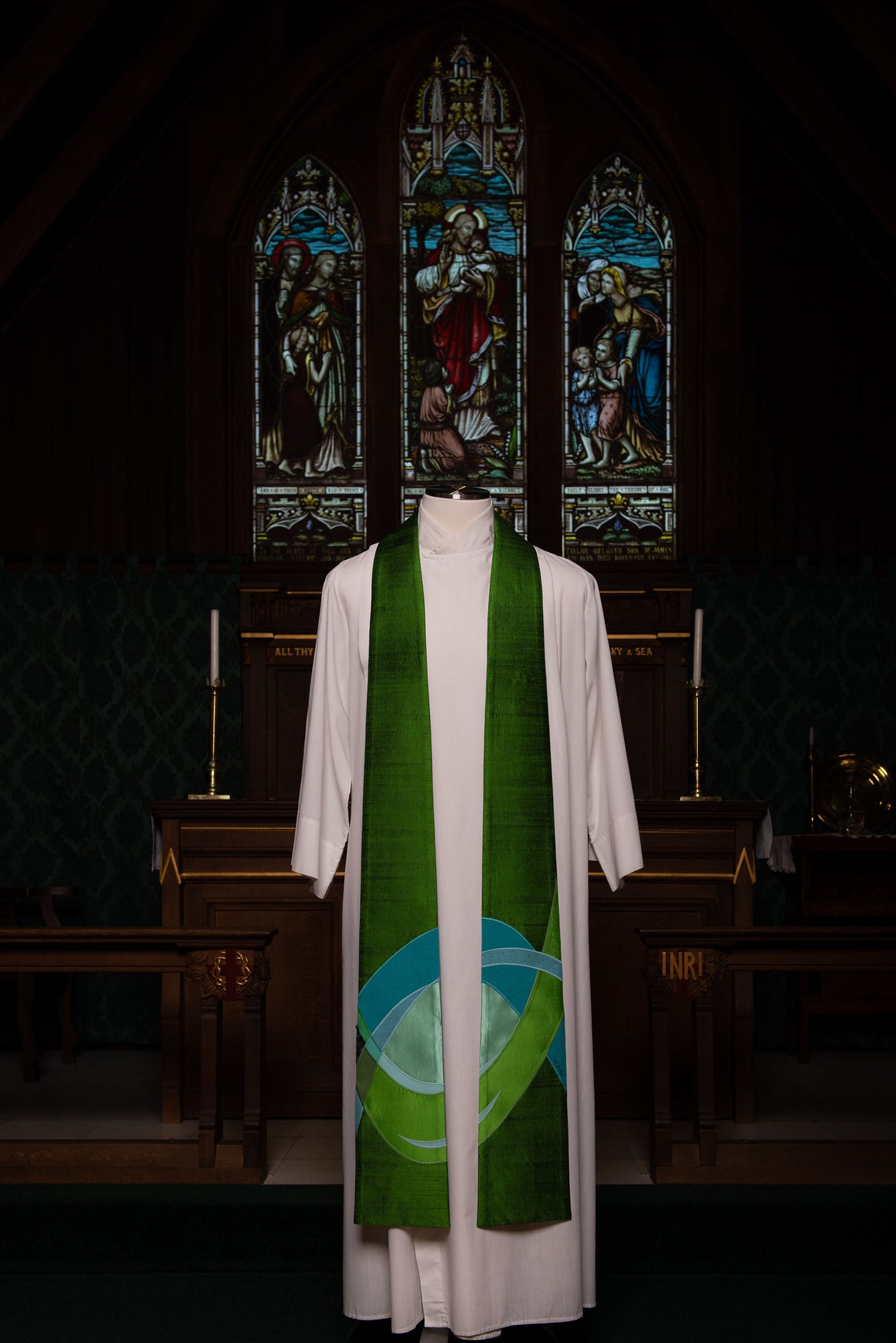 Clergy Stole for Ordinary Time - "en Christo" - Etsy