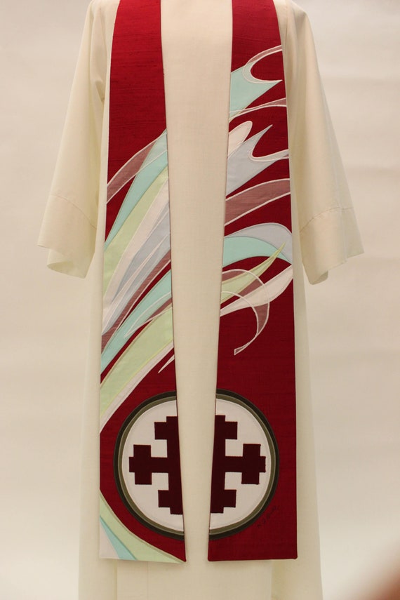 Clergy Stole for Pentecost Ordination Baptism ruach - Etsy