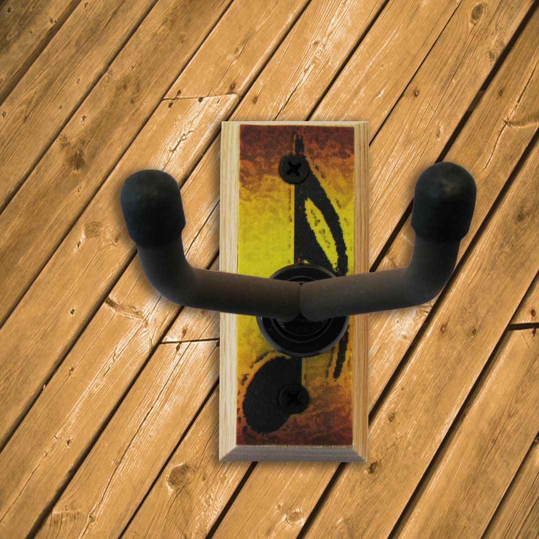 Banjo Wall Hanger Yellow 16th Note Distressed Reclaimed Oak - Etsy