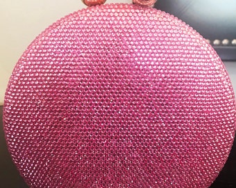 Pink Crystal Clutch | Etsy