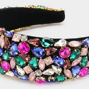 New Stunning Colorful Multi Color Crystal Embellished Headband - Etsy