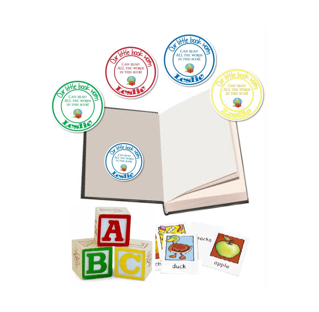 Reading Reward Stickers Childrens Book Labels Personalised Labels ...