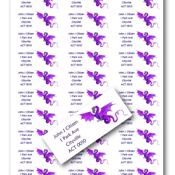 Dragon Labels - Etsy