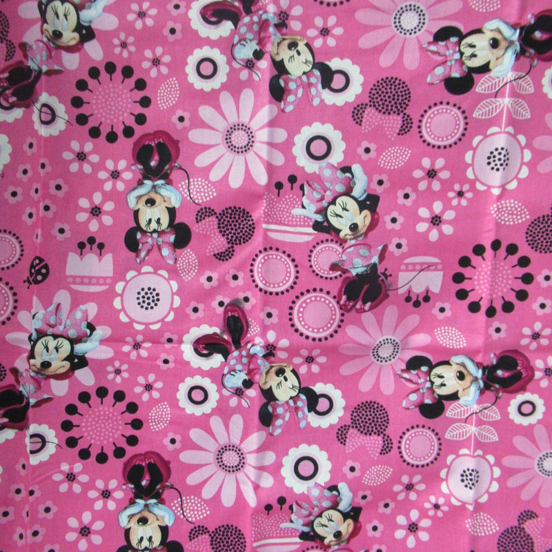 Minnie Mouse Pink Panel - Etsy