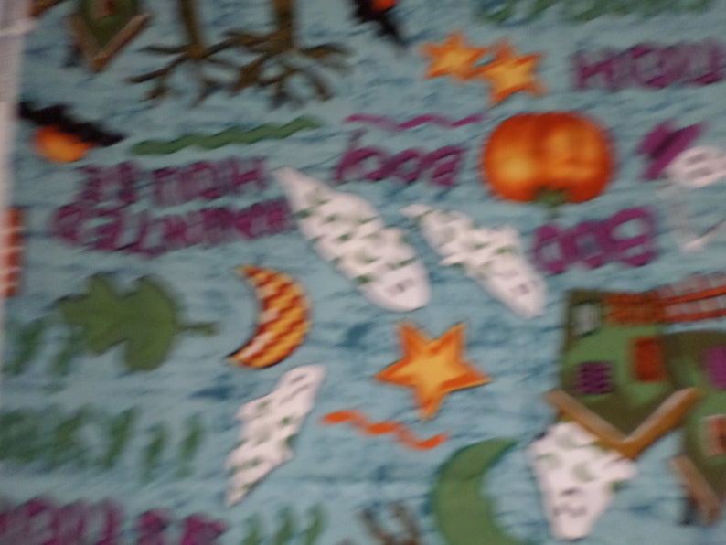 HALLOWEEN Cotton Fabric Haunted House Fabric From Joann Stores - Etsy