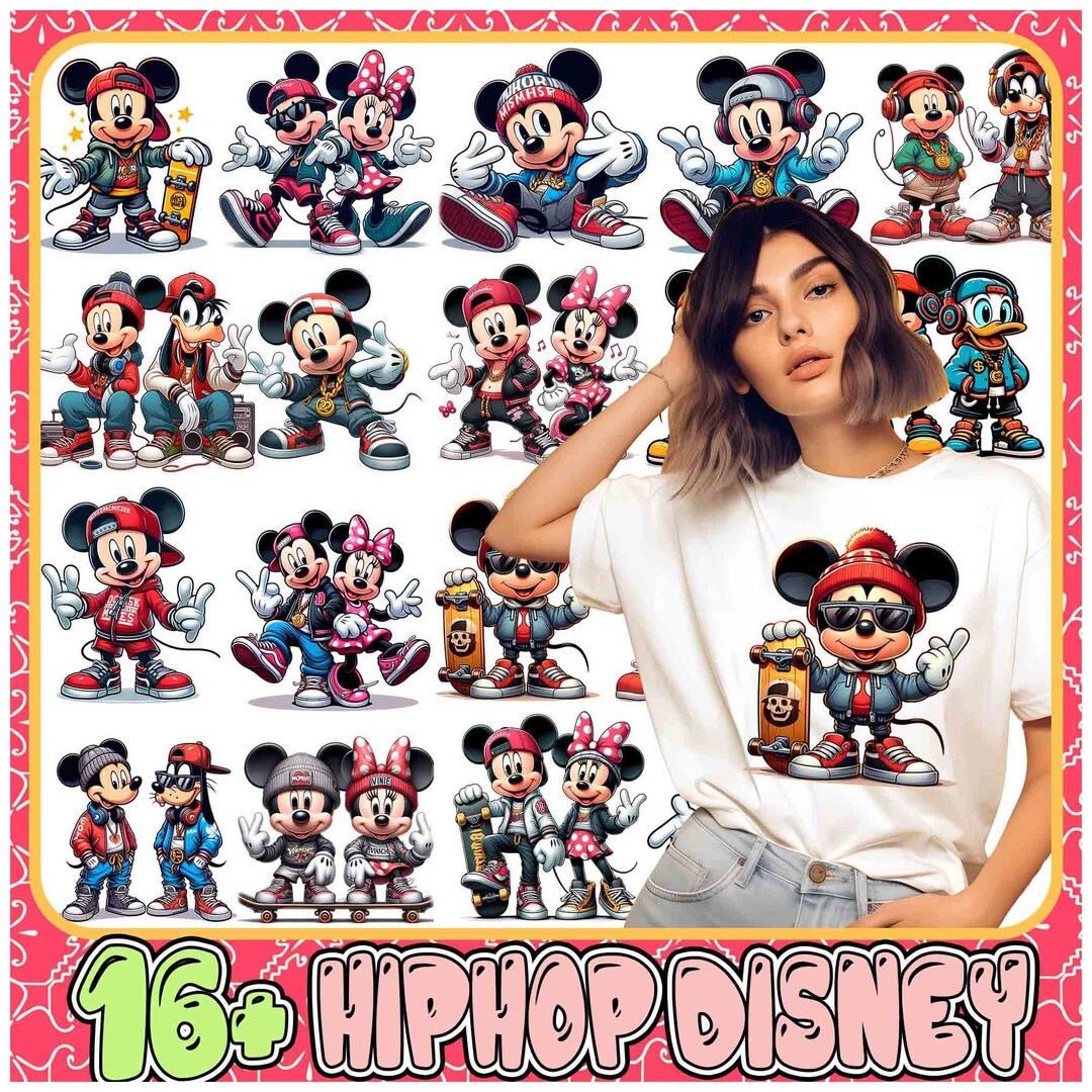 Mickey Street Style Svg Bundle Layered Item, Clipart, Cricut, Digital ...