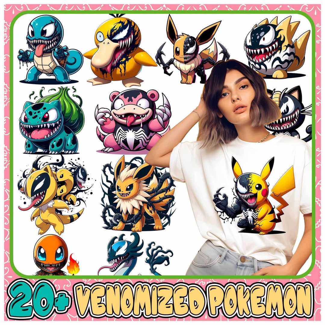 Venomized Pokemon Png Bundle, Pokemon Bundle, Pokemon Clipart, Pokemon ...