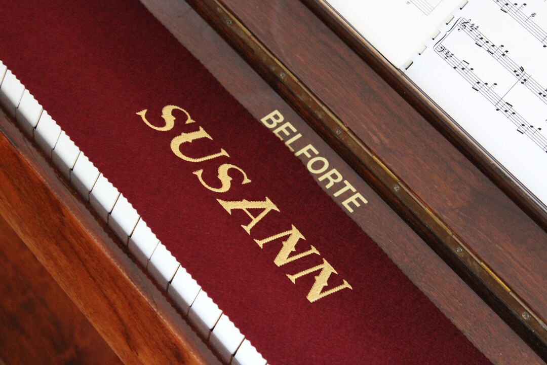 Personalized Piano Runner With Name | Music Design | 130×16 Cm | 16 ...