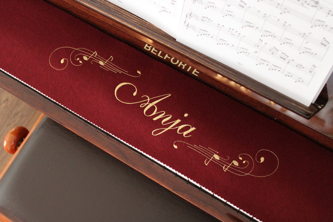 Piano Runner Key Runner Keyboard Cover for Piano Key Cover Embroidered ...