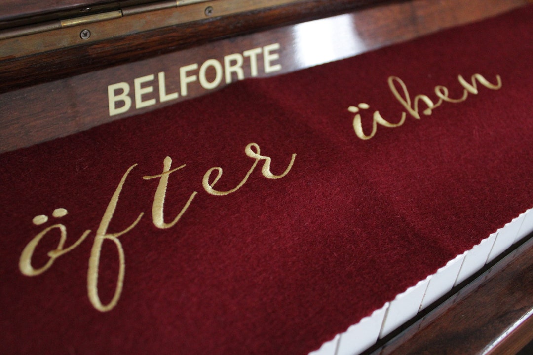 Key Runner Piano Runner Keyboard Cover for Piano Key Cover Embroidered ...