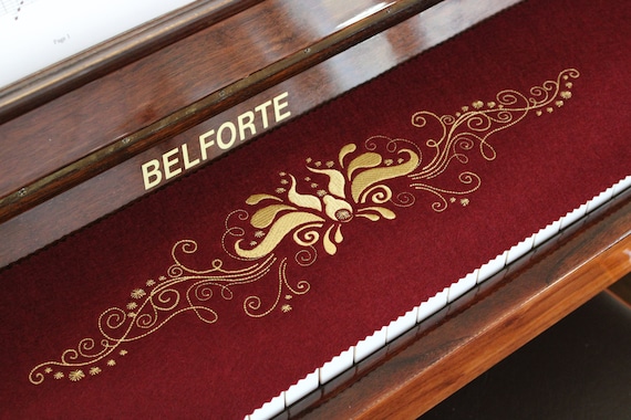 Piano Runner Keyboard Cover for Piano Key Cover Embroidered - Etsy