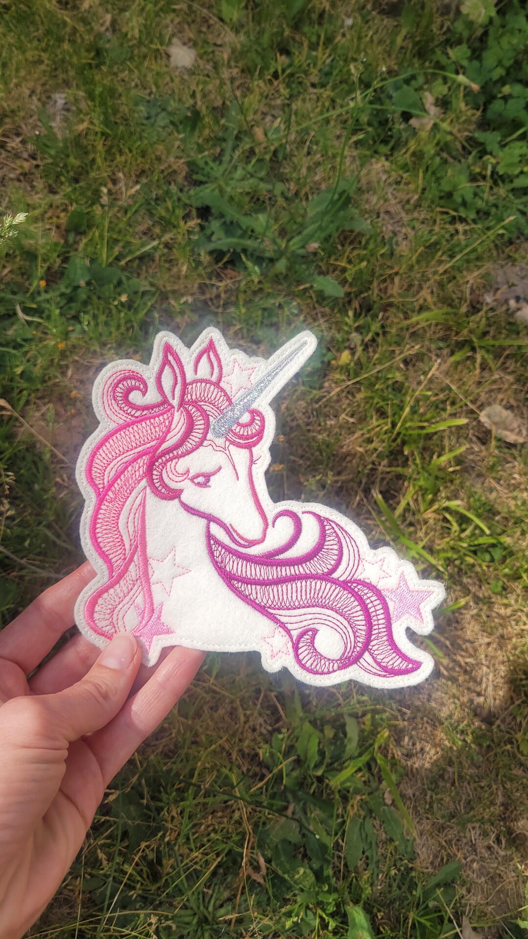 Magical and Shiny Our Pink Unicorn Patch, Application Especially for ...