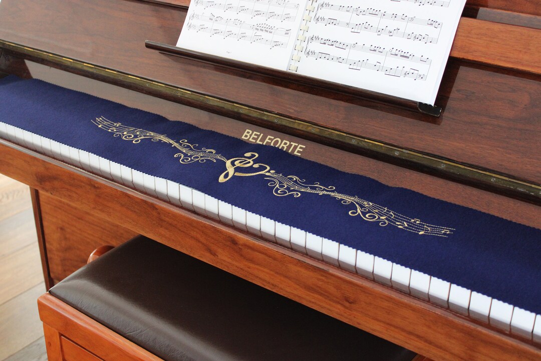 Piano Runner Keyboard Cover for Piano Key Cover Embroidered 100% Wool ...
