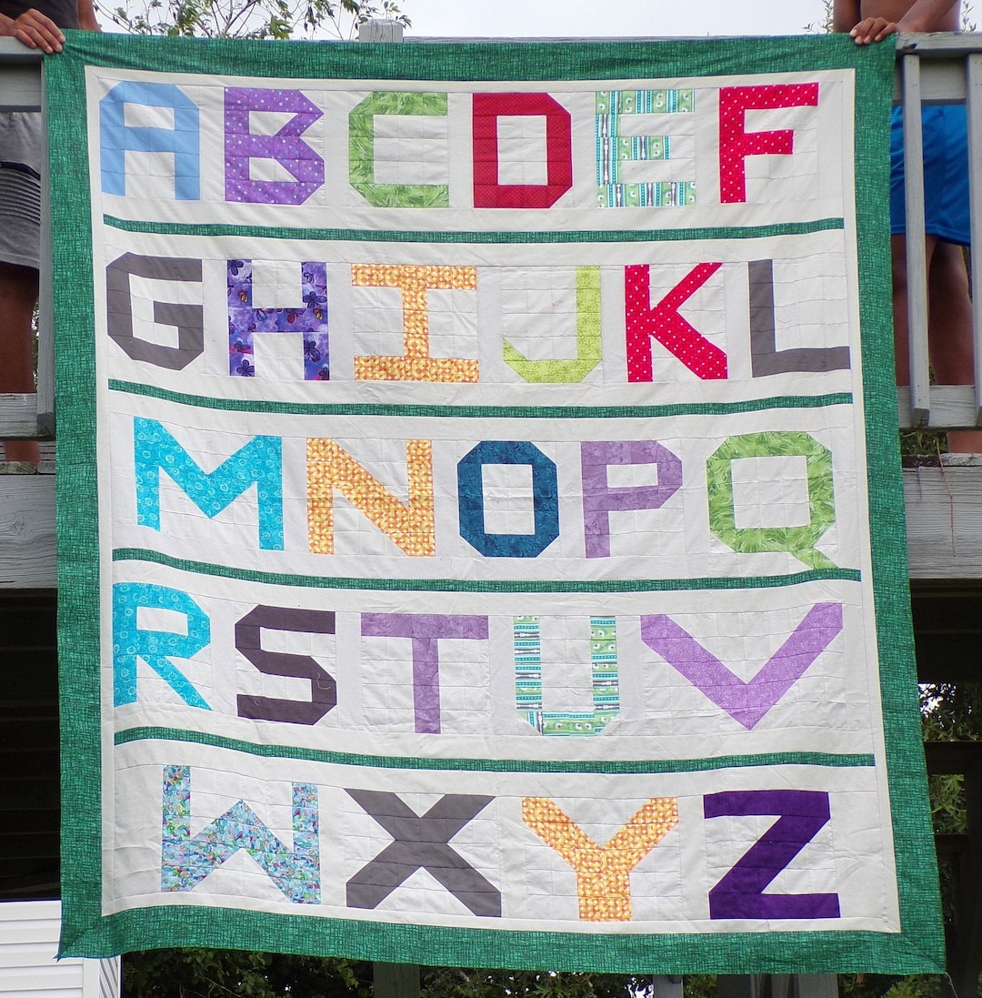 Alphabet Quilt Pattern and Guidebook to Patchwork Letters - Etsy