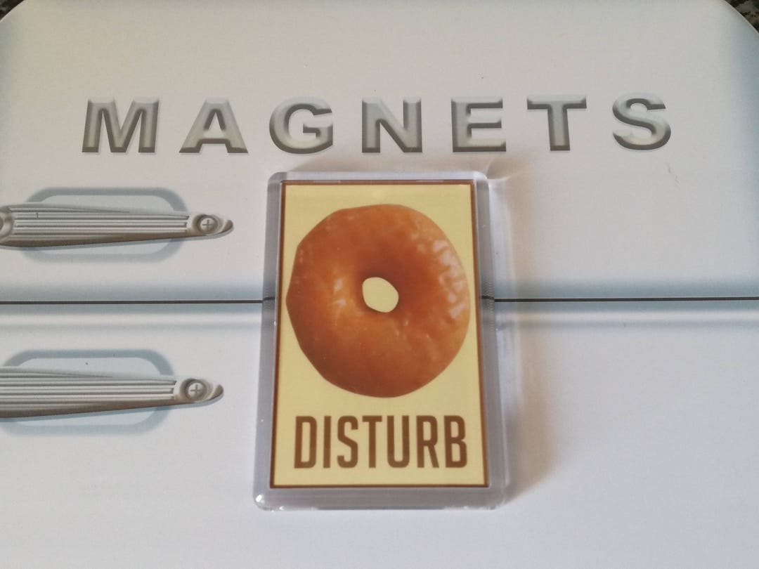 Donut Disturb Fridge Magnet - Etsy