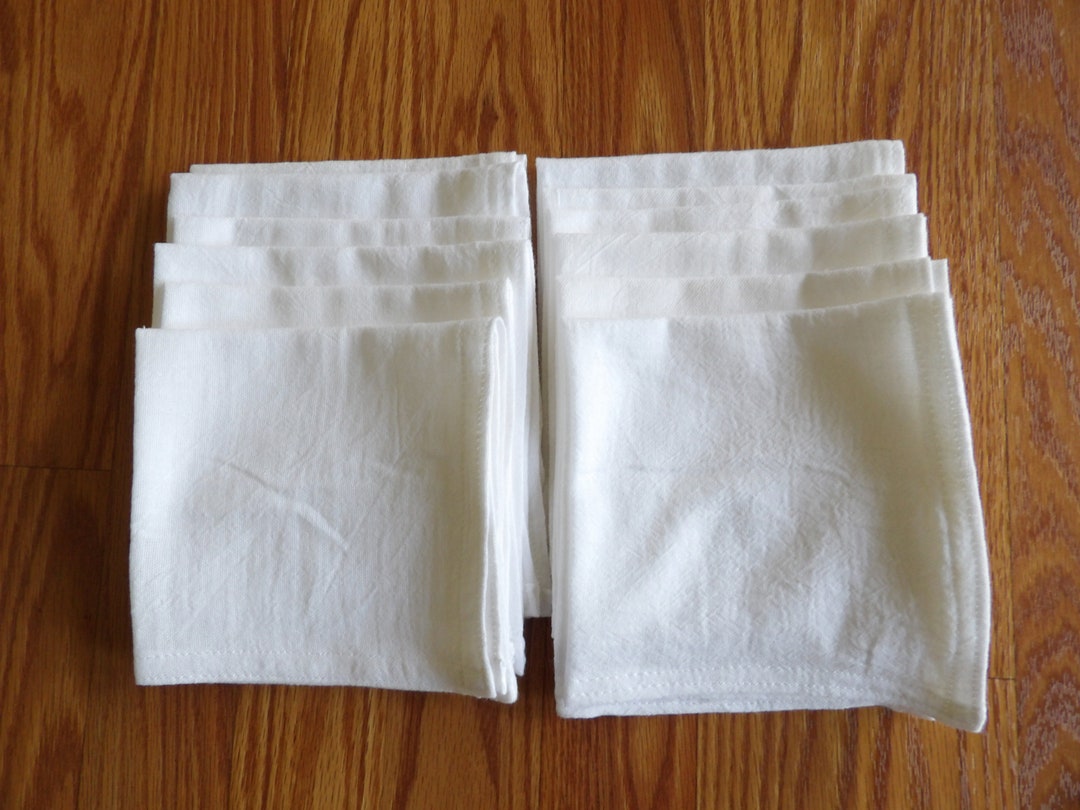12 Flour Sack Napkins Flour Sack Towels Flour Sack Dish Towels ...