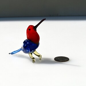 Humming Bird, Glass Hummingbird Art, Blown Glass Hummingbird Figurine ...