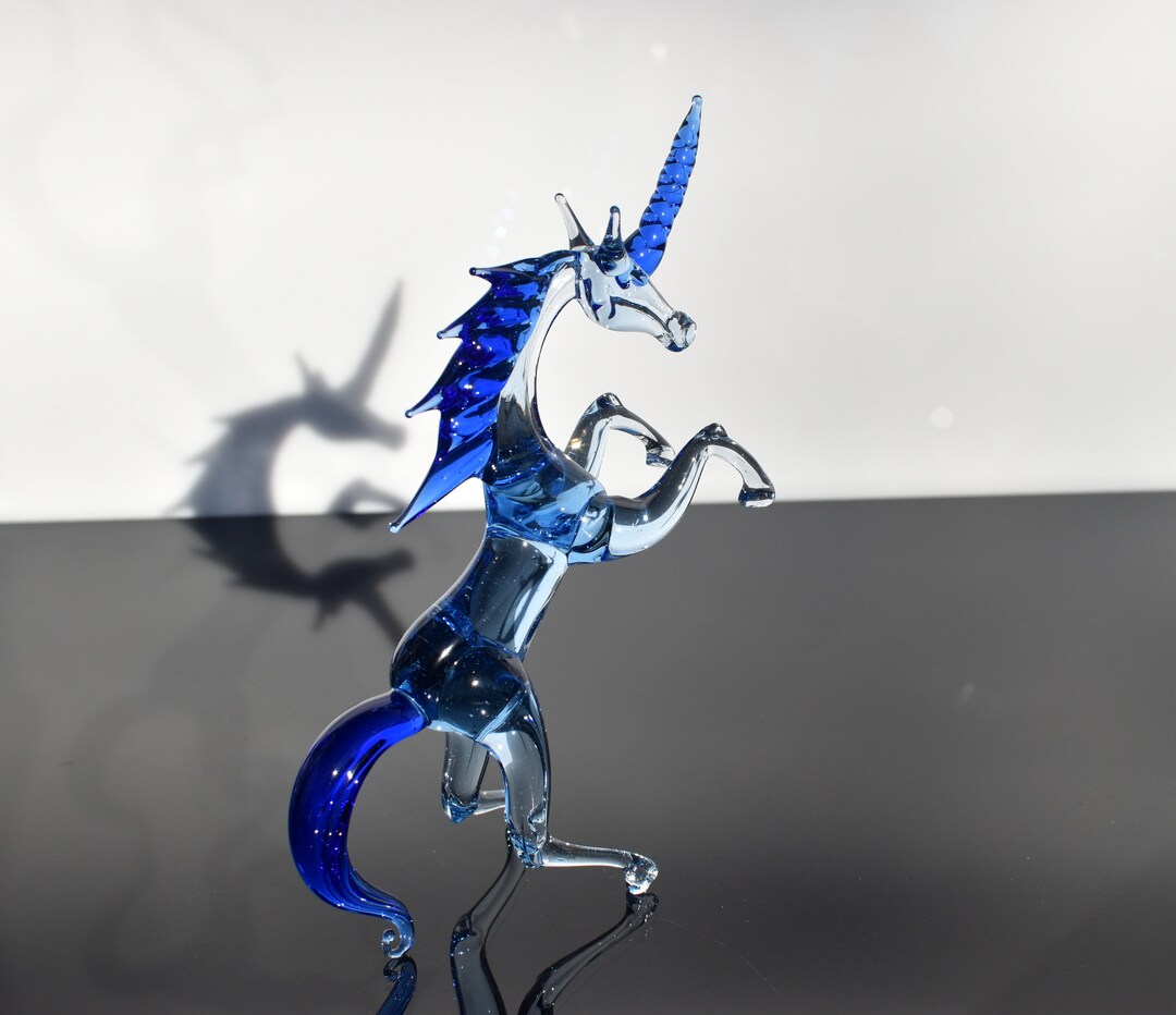 Graceful Glass Unicorn. Detailed Figurine With a Lot of Character and ...