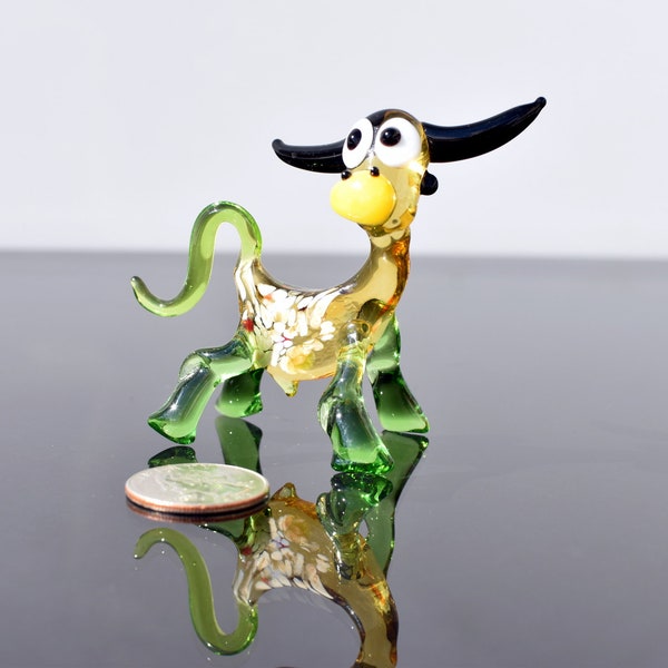 Glass Bull - Etsy