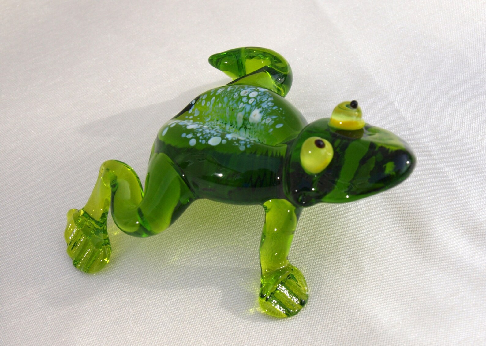Cute Glass Frog Collectible Decorative Figurine Glass - Etsy