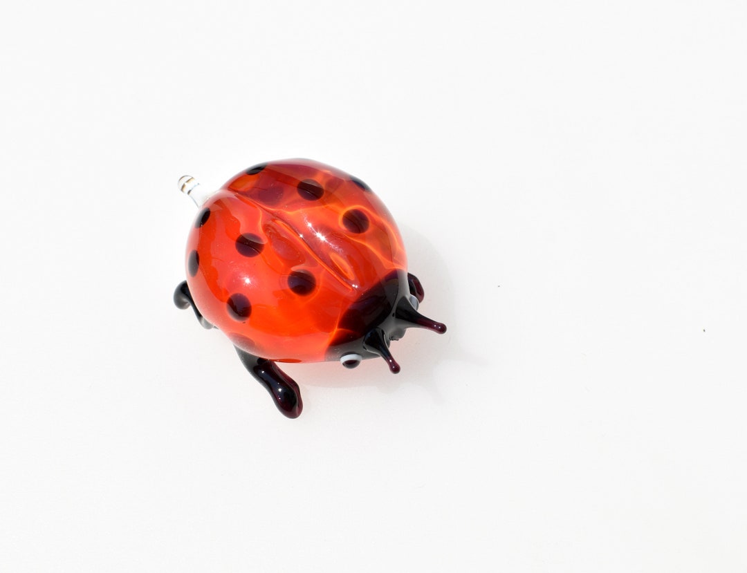 Cute Glass Ladybug. Whimsical Figurine With a Lot of Character and ...