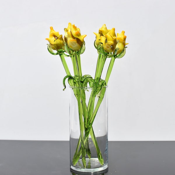 Glass Flowers - Etsy