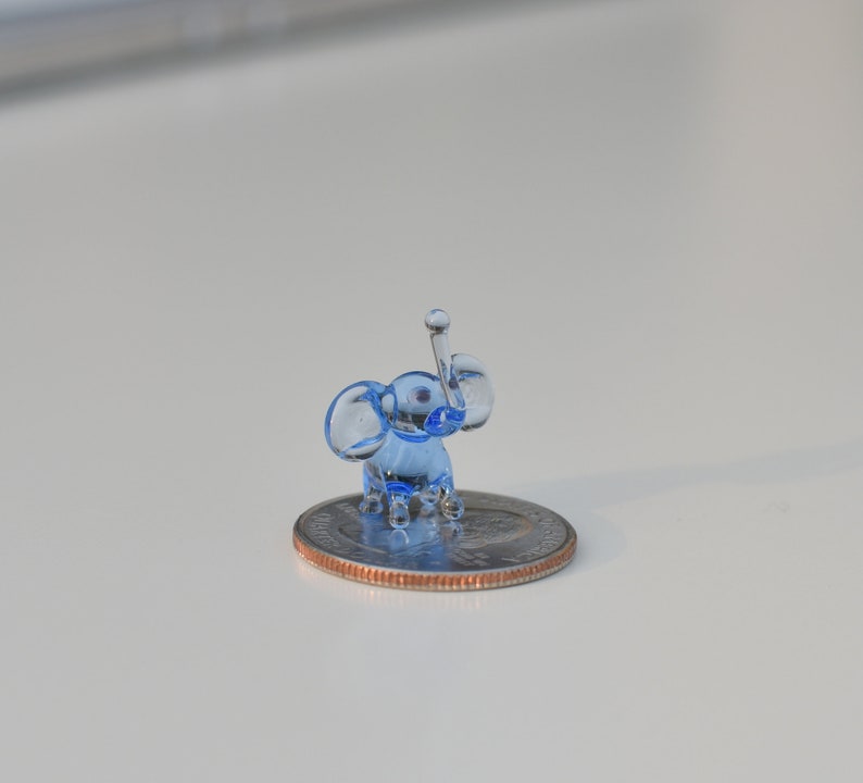 World Smallest Tiny Glass Elephant Whimsical Lamp Work - Etsy