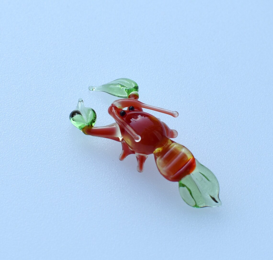 Cute Glass Mini Lobster. Whimsical Figurine With a Lot of - Etsy