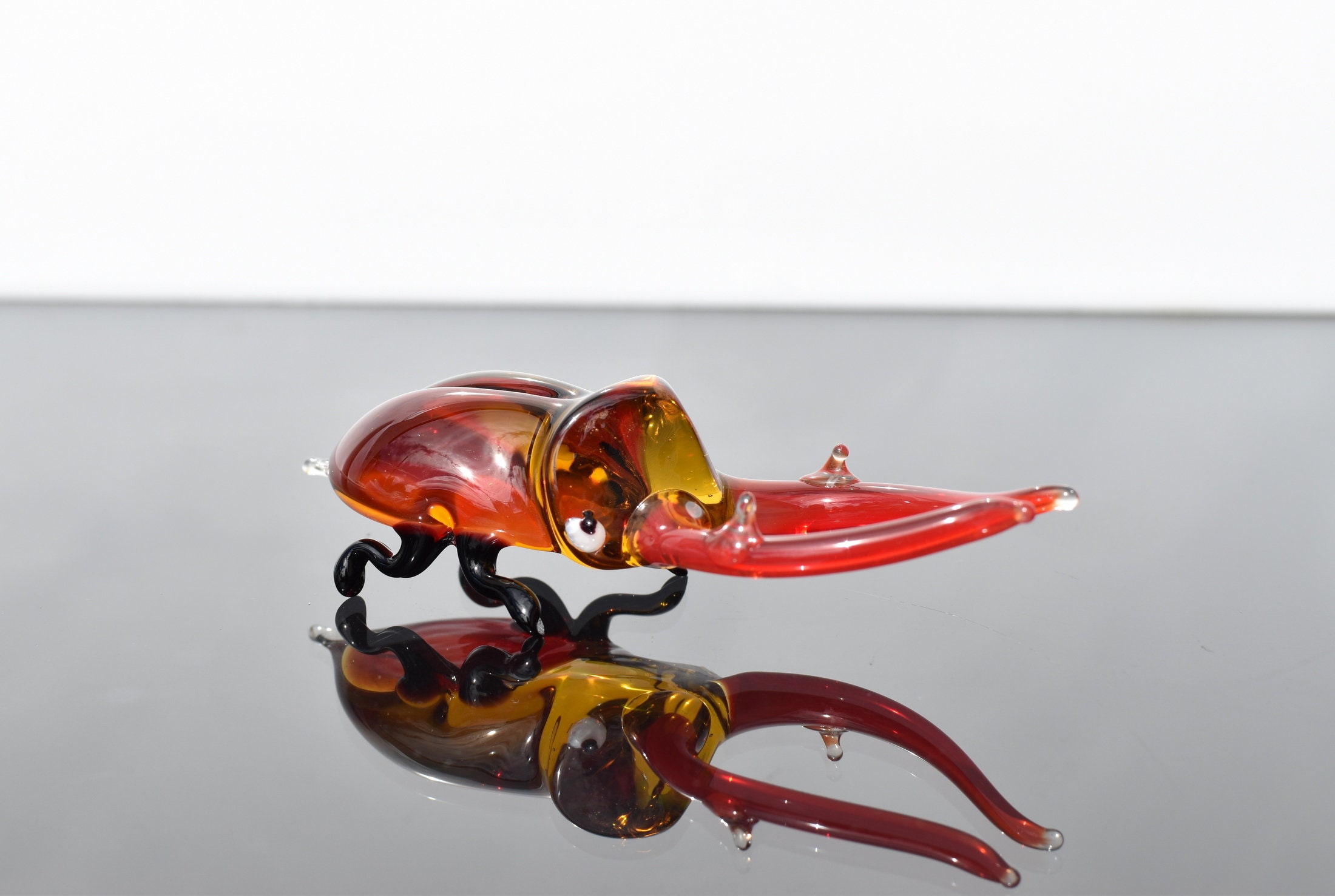 Beautiful Glass Stag Beetle. Detailed Figurine With a Lot of ...