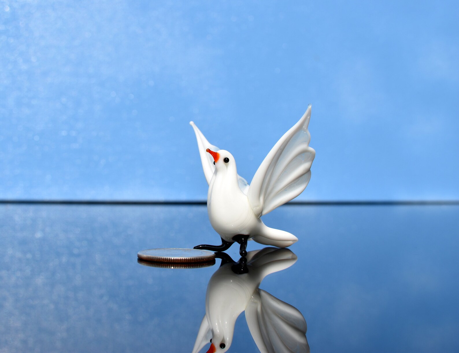 Beautiful White Dove Bird. Detailed Figurine With a Lot of - Etsy