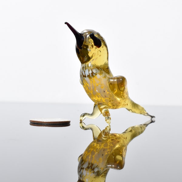 Yellow Bird Figurine - Etsy