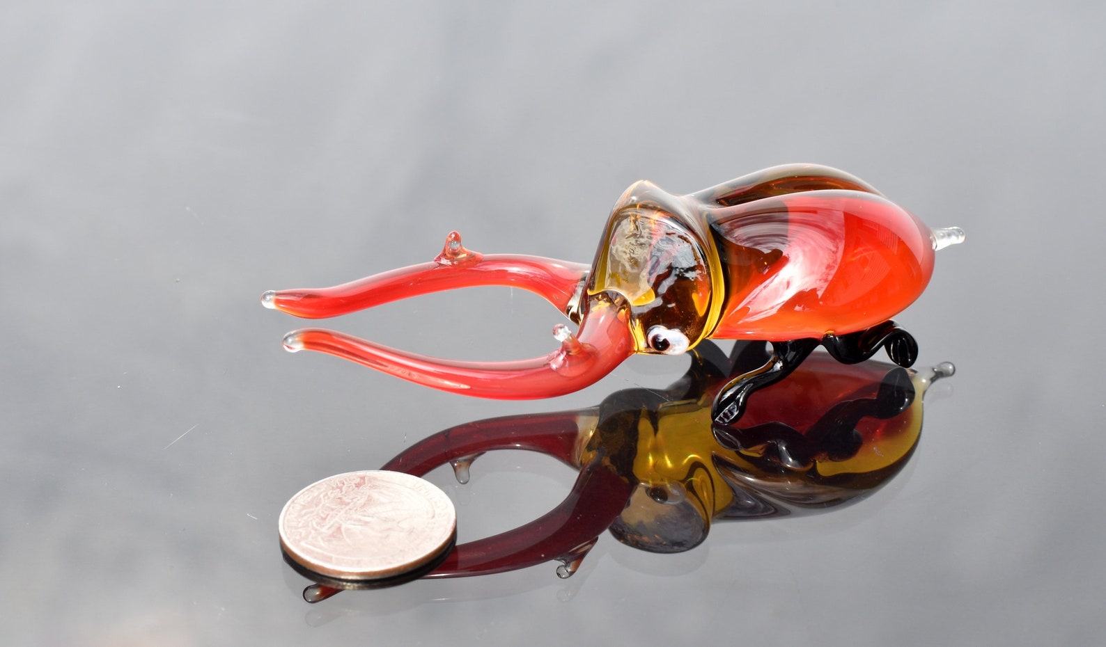 Beautiful Glass Stag Beetle. Detailed Figurine With a Lot of ...