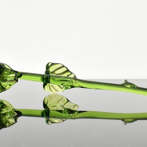 Beautiful Red Glass Rose Flower. Excellent Addition to Your Glass ...