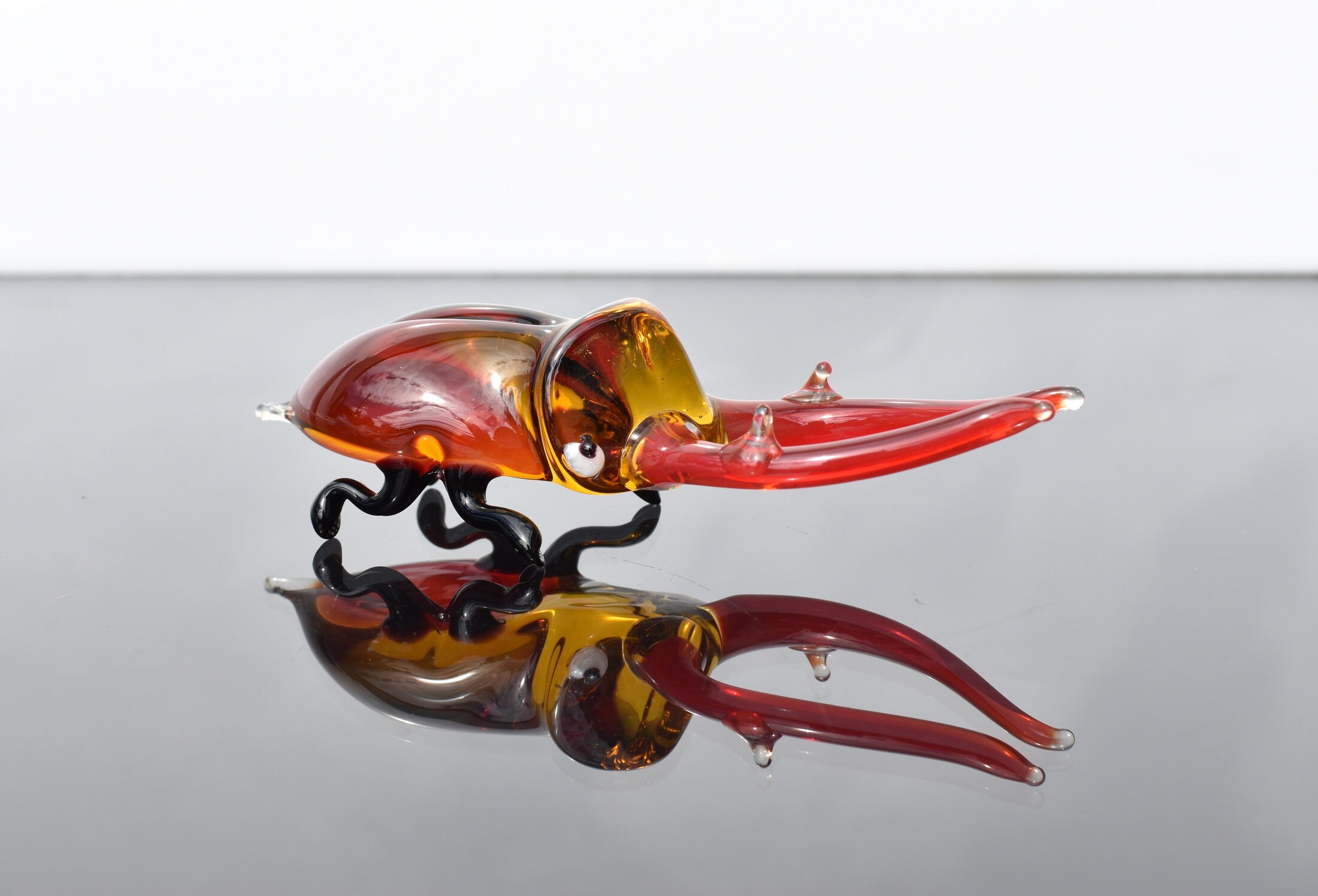 Beautiful Glass Stag Beetle. Detailed Figurine With a Lot of ...