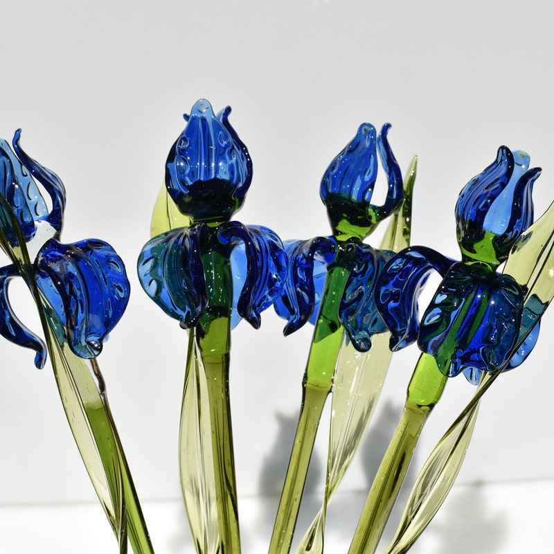 Art Glass Flowers - Etsy