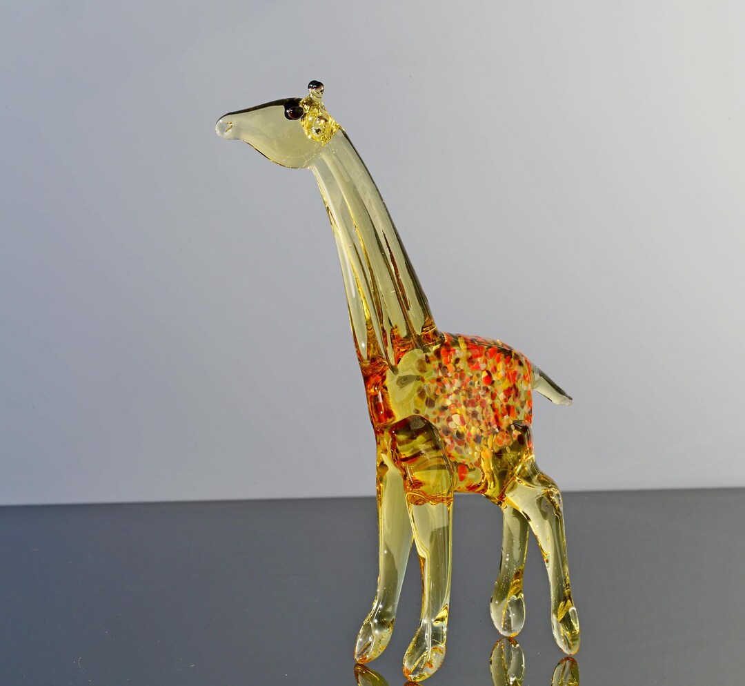 Glass Graceful Giraffe. Detailed Figurine With a Lot of Character and ...