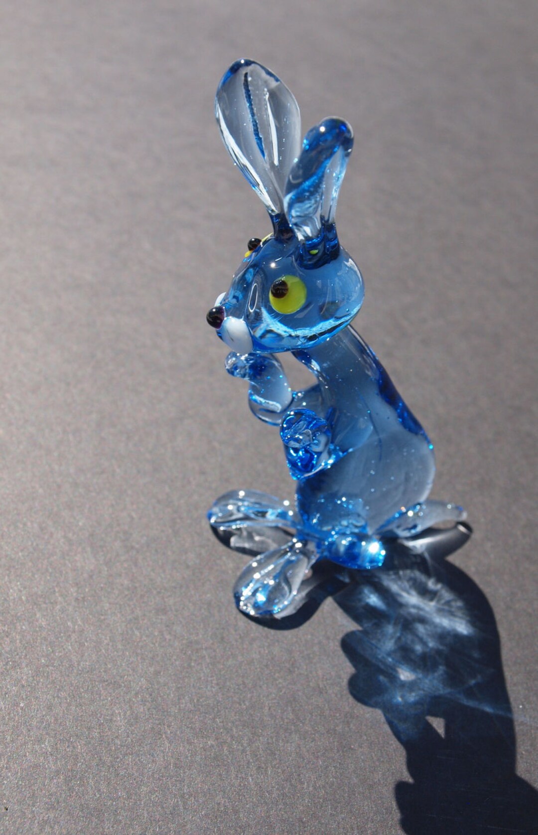 Blue Bunny With Adorable Face Expression. Detailed Figurine With a Lot ...