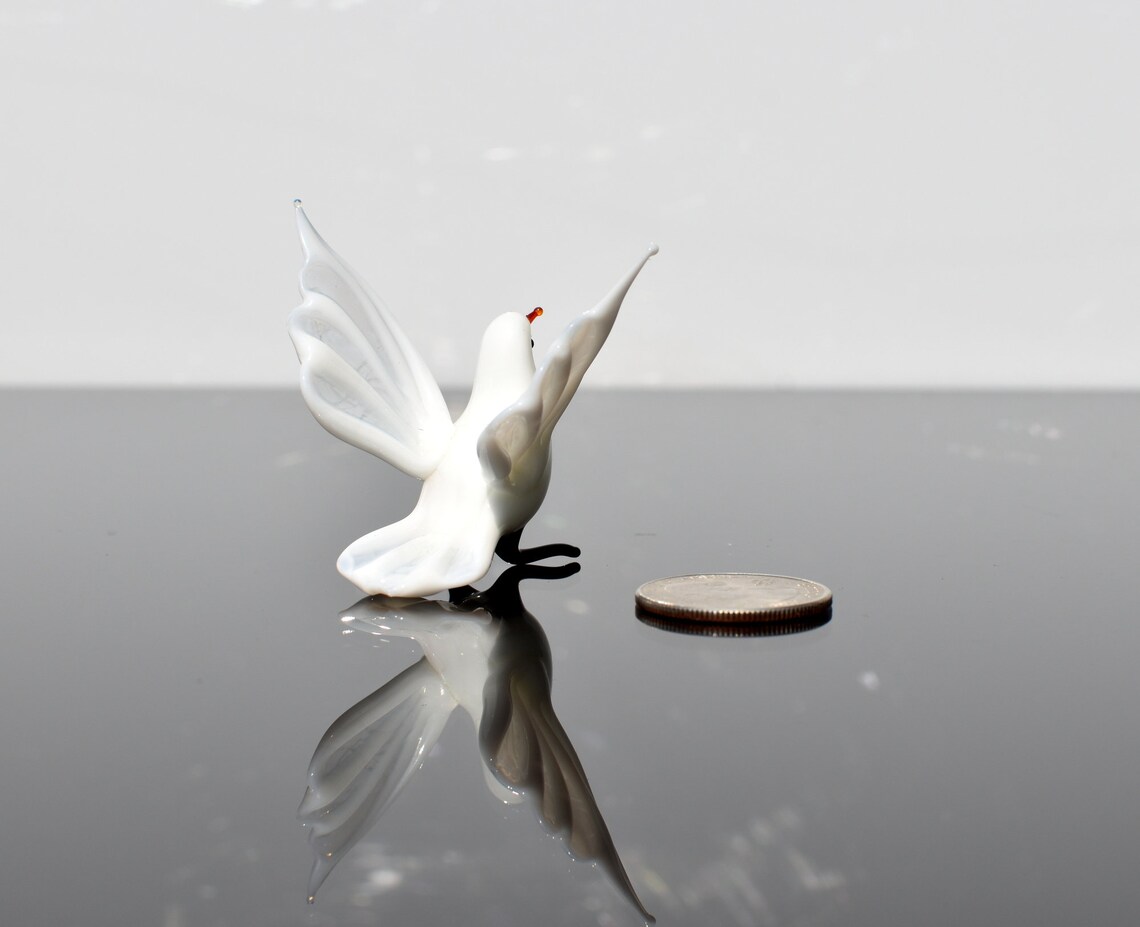 Beautiful White Dove Bird. Detailed Figurine With a Lot of - Etsy