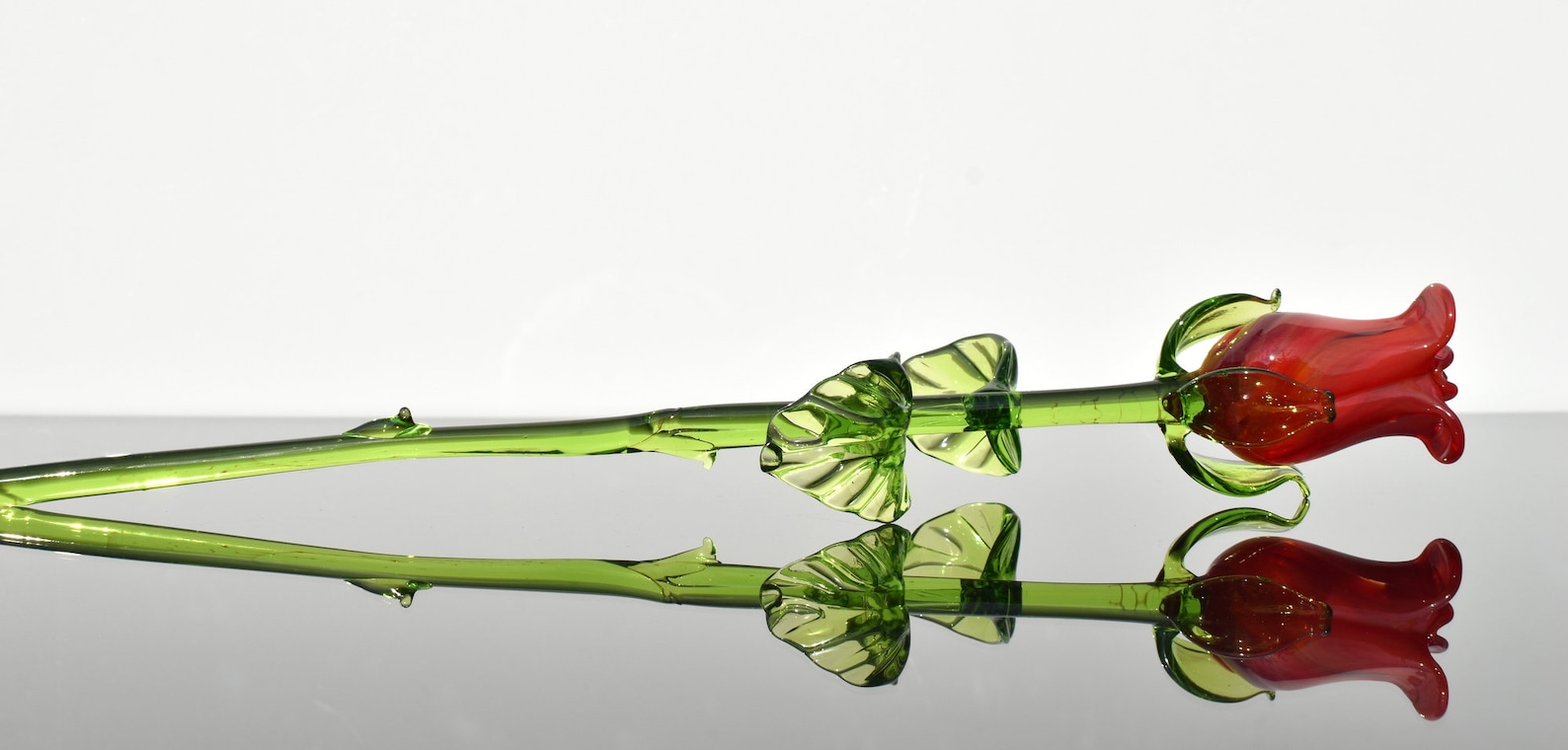 Beautiful Red Glass Rose Flower. Excellent Addition to Your - Etsy