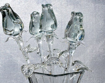 Long Stem Rose - Etsy