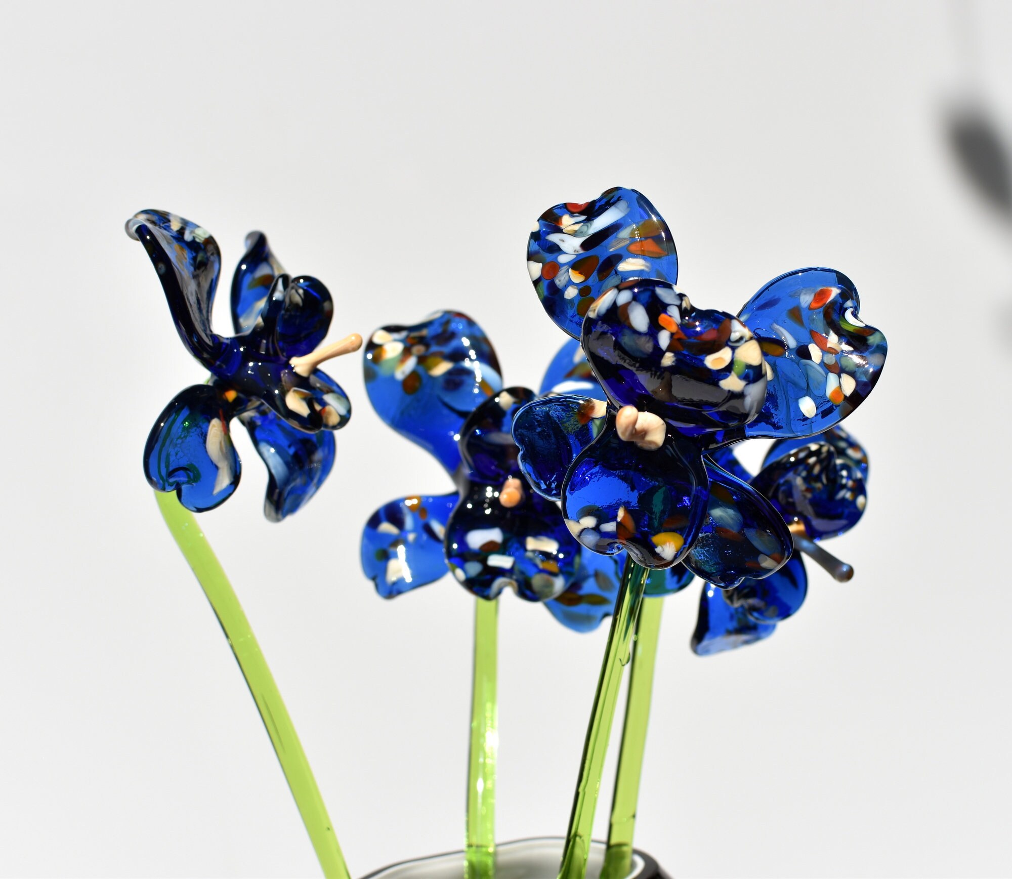 Beautiful Blue Glass Orchid Flower. Excellent Addition to Your - Etsy