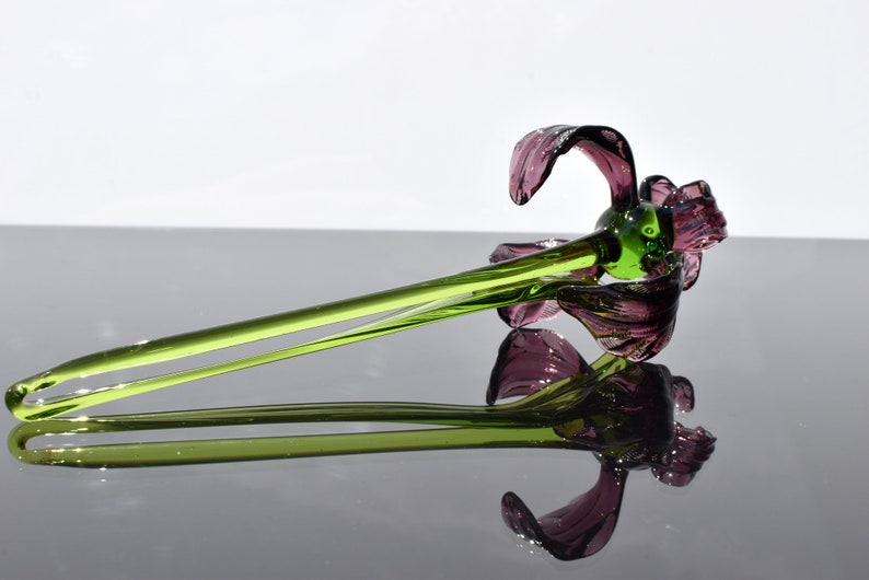 Beautiful Purple Glass Iris Flower. Excellent Addition to Your - Etsy